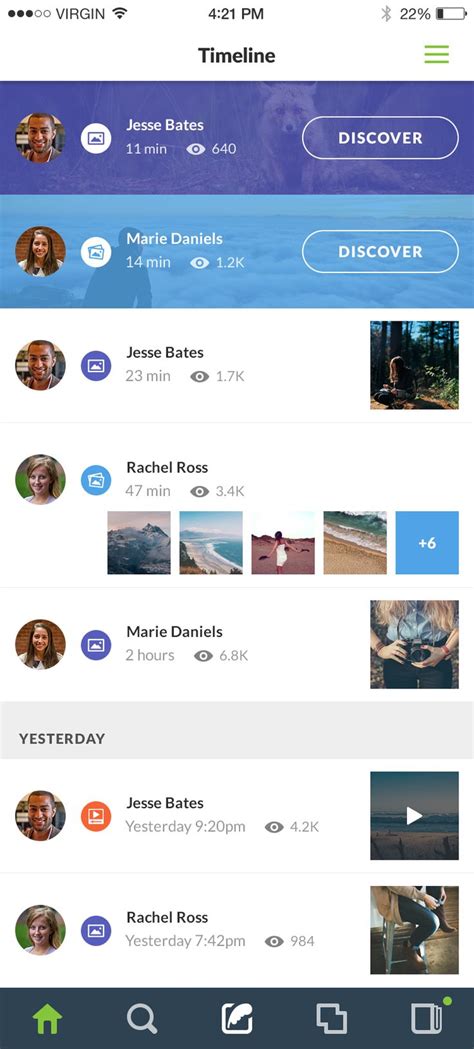 1000 Images About Mobile Ui Timelines On Pinterest Ui Design Inspiration App Design And