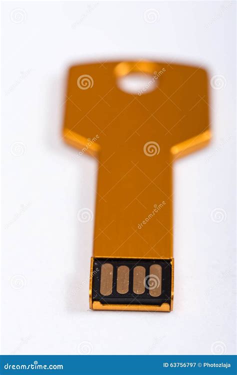 Usb Flash Memory Key In The Hand Stock Image Image Of Give Owner
