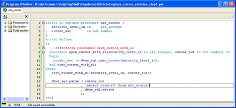 code refactoring…