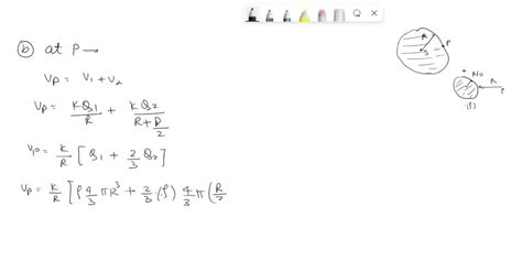 Solved 3 Superposition Spheres A Sphere Of Uniform Volume Charge