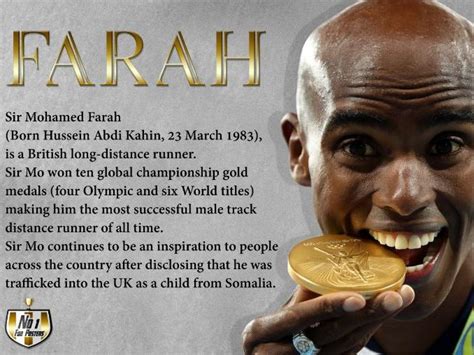 Sir Mohamed Farah Inspirational Poster Pe Teaching Resources