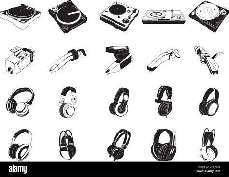 Collection Of Smooth Vector Eps Illustrations Of Various Musical