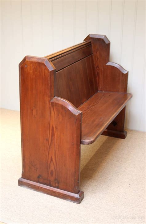 Pitch Pine Church Pew As294a2442 Antiques Atlas