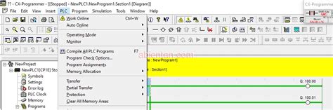 Upload download reset xóa chương trình plc Omron