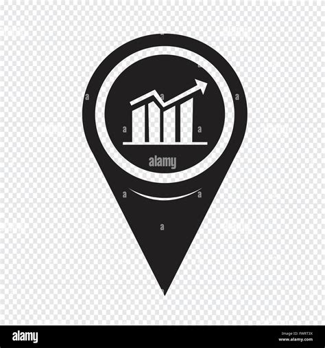 Map Pointer Graph Icon Stock Vector Image Art Alamy
