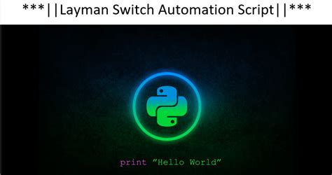 Cisco Switch Automation Script