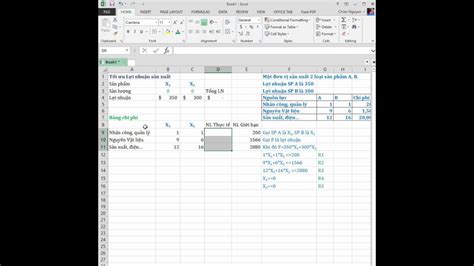 Sử dụng Solver trong Excel - YouTube