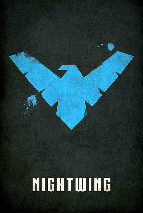 Nightwing Logo Red And Blue