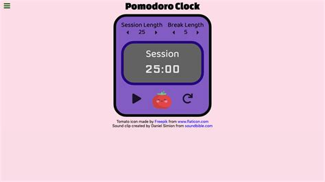 Github Fuzzyraypomodoro Clock Freecodecamp Pomodoro Clock Project