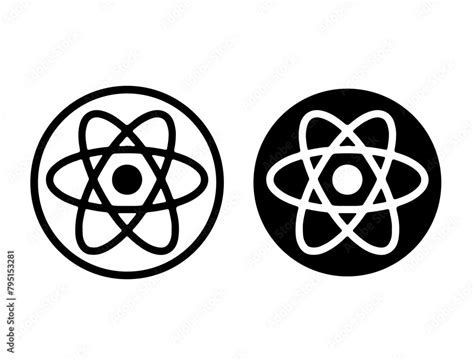 React Symbol Silhouette Vector Art Stock Vector Adobe Stock
