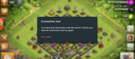 how to not lost connection when clash of clans is running coc liz07a
