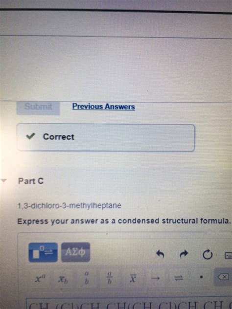 solved submit previous answers correct part c