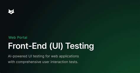 Front End Ui Testing Testsprite Documentation