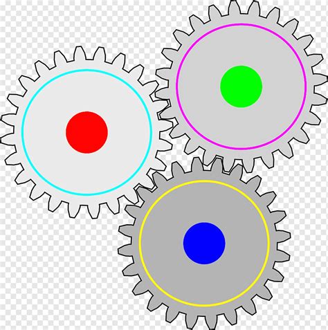 Tíz 바퀴 이동 다채로운 회색 센터 메커니즘 기어 톱니 연결 Png Pngwing