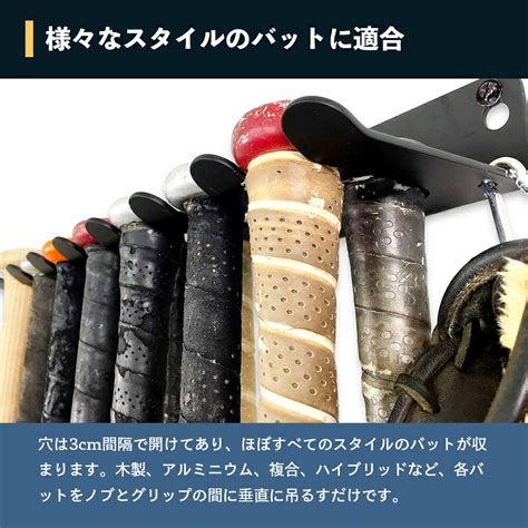 【楽天市場】【 送料無料 】 Syb 野球バット収納ラック 14本収納 [ ストアユアボード Store Your Board ] 耐荷重27 2kg 収納 整理 棚 ラック フック ウォール