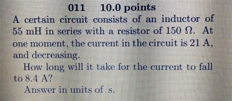 solved 02210 0 points the generator in a purely capacitive