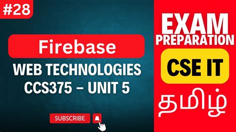 Firebase Overview Features Real Time Database Ccs375 Web Technologies Unit 5 Anna University