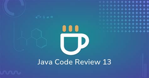 Java Code Review 13 Exercise