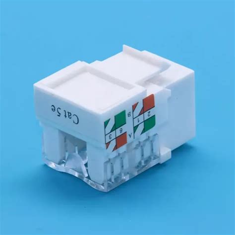 Pc Plastic Cat3 Utp 6p4c 90 Degree Cat 3 Rj11 Telephone Module Voice Keystone Jack Star Fire
