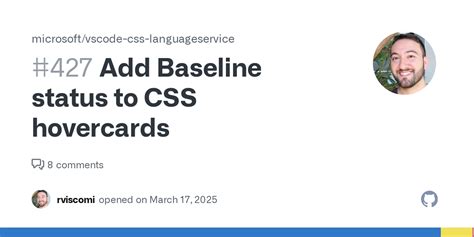 Add Baseline Status To Css Hovercards · Issue 427 · Microsoftvscode Css Languageservice · Github