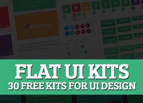 Flat Ui Kits Flat Ui Ui Kit Logo Tutorial