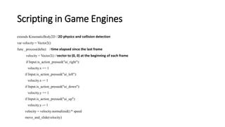 Game Programming Module For Sprite Scripting PPT