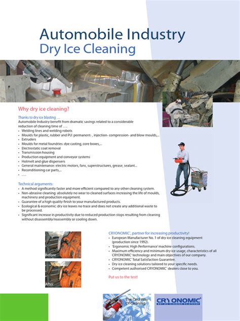 Dry Ice Blasting In Automotive Pdf Foundry Business Process