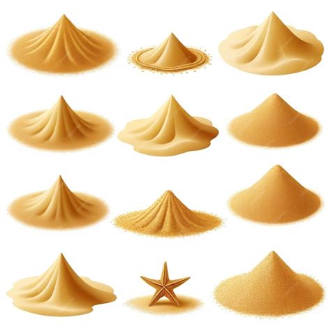 A Series Of Small Objects With A Small Object In The Middle Premium