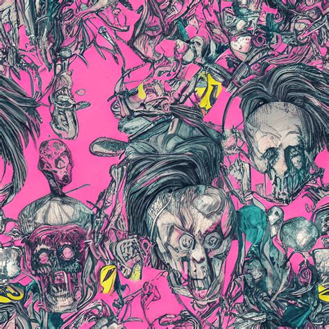 Neon Pastel Circus Freakshow Antique Abstract Wicked Analog Terror