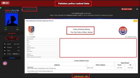 Muhammad Ozair Malik On Linkedin Dataleak Cybersecurity Cyberspace Pakistan