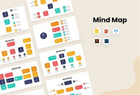 Mindmap Infographics Template 2 Template Power Point Google Slide