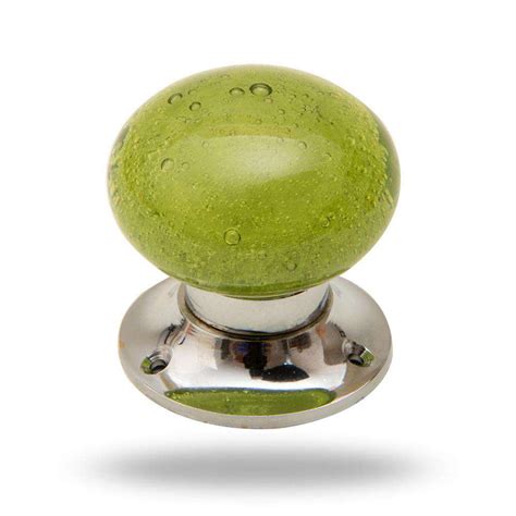 Bubble Glass Mortice Knobs Pink Trinca Ferro