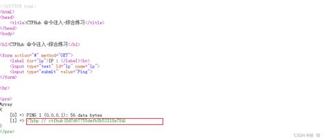 Ctfhub 技能树 Rcectfhub技能树rce Csdn博客