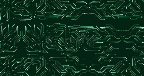 Futurist Movement Of Green Matrix Digital Glow Vertical And Horizontal
