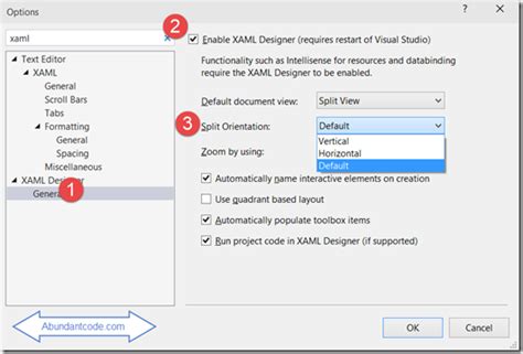 C Visual Studio Settings How To Set Vertical Split View To Default Stack Overflow