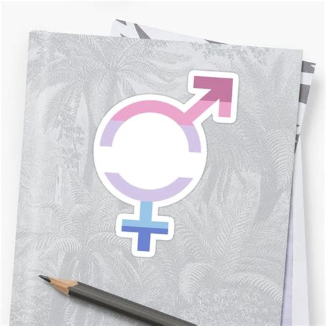 Bigender Symbol Flag Sticker For Sale By Reid Sandlund Vinyl