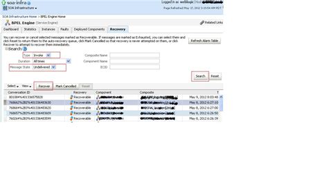 Recovering The Oracle Bpel Instances From The Recovery Queue Oracle