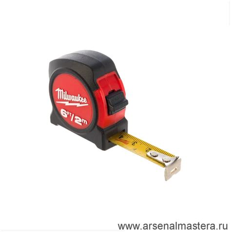 ХИТ! Рулетка 2 м без магнита (ширина полотна 13 мм) MILWAUKEE 48225502
