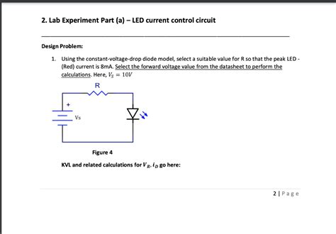 Solved Lab Experiment Part A LED Current Control Chegg