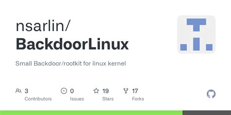 Github Nsarlin Backdoorlinux Small Backdoor Rootkit For Linux Kernel