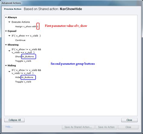 Hiding Custom Navigation Buttons Advanced Or Shared Action ELearning