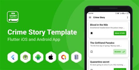 Crime Story Template Offline Flutter Full Source Codemarket