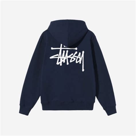 스투시 베이직 스투시 후드 블랙 2023 Stussy Kream