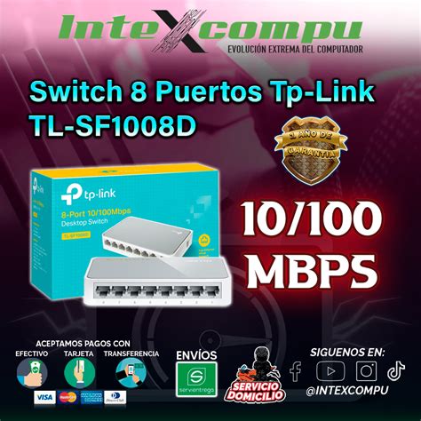 Switch 8 Puertos Tp Link Tl Sf1008d