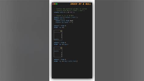 order by and null sqltips sqlforbeginners youtube