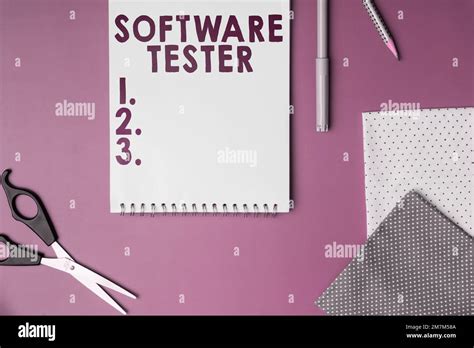 Writing Displaying Text Software Tester Business Idea Implemented To