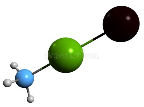 3d Image Of Methylmagnesium Iodide Skeletal Formula Stock Illustration