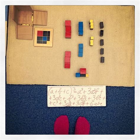 Trinomial Cube Montessori Math Montessori Elementary Math Geometry