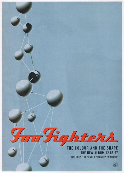 Foo Fighters The Colour And The Shape Foo Fighters Poster Music Poster Design Music Poster