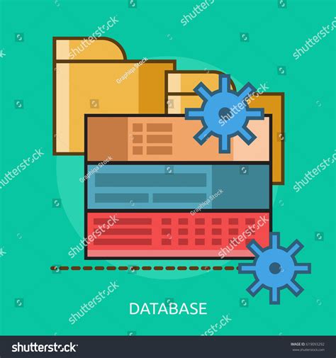 Database Conceptual Design Stock Vector Royalty Free 619093292